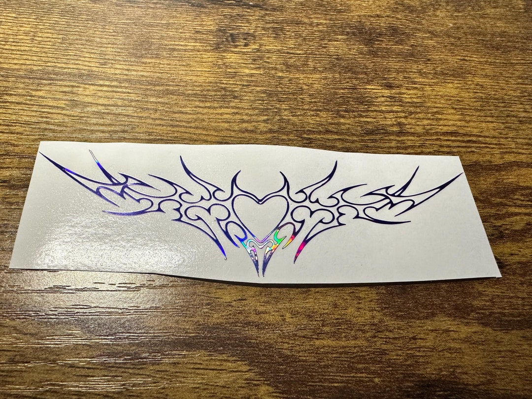 Car Tramp Stamp Heart Barbwire Decal Sticker- Style 2- !0 Inch and ...