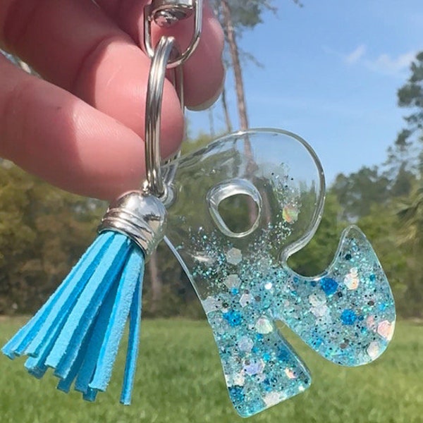 Monogram Keychain - Etsy