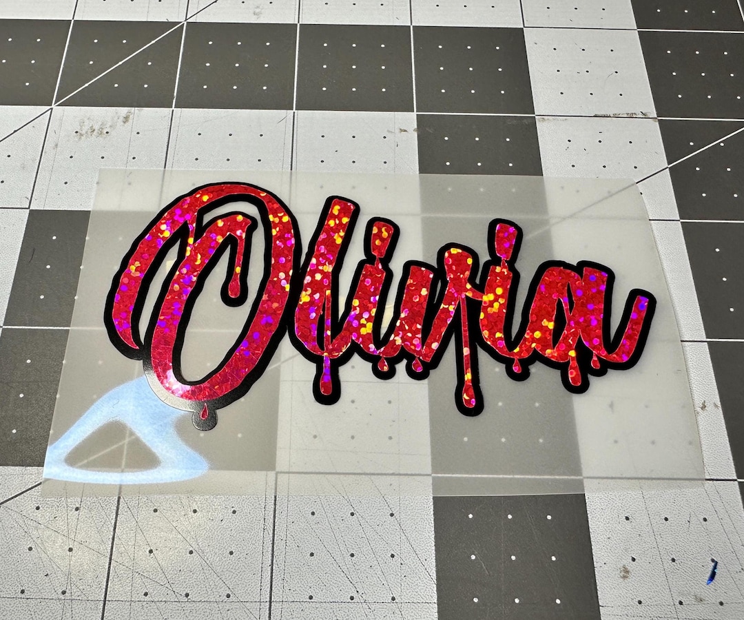 Dripping Custom Name Sticker Vinyl Decal- Custom Dripping Style #3 Name ...