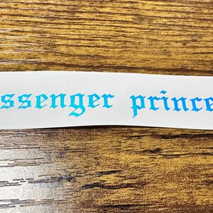 Passenger Princess Vinyl Decal Sticker - Car Mirror Accessory - Etsy
