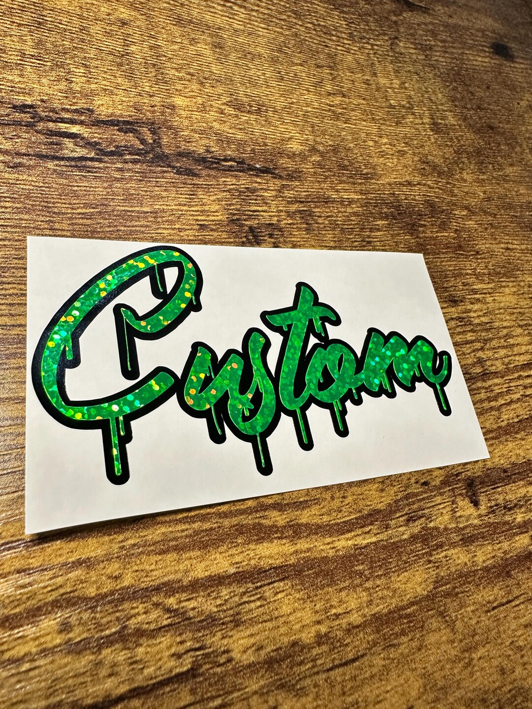 Custom Dripping Name Sticker: Vinyl Decal for Laptop, Car, Tumbler - Etsy
