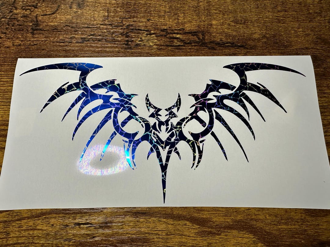 Car Tramp Stamp Bat Style 2 Decal Sticker- Car Window Laptop Water ...