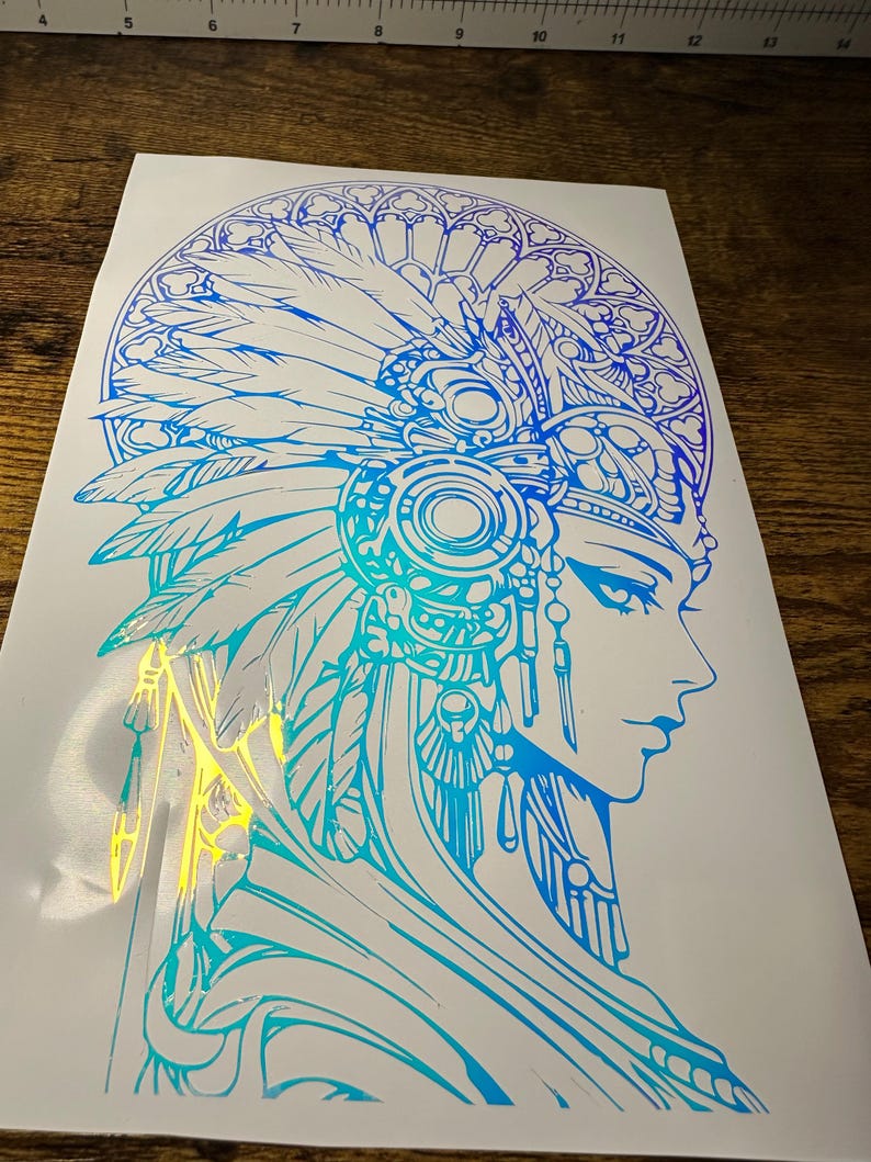 Mayan Aztec Warrior Princess Vinyl Decal Sticker - Etsy