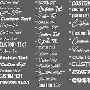 Custom Vinyl Lettering Decal: Personalized Car, Truck, Window Sticker ...