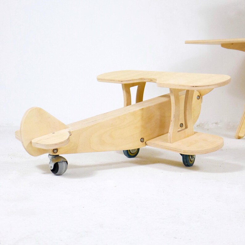 Children's Airplane Ride on Toy Toddler Wooden Gift for Games Boys ...