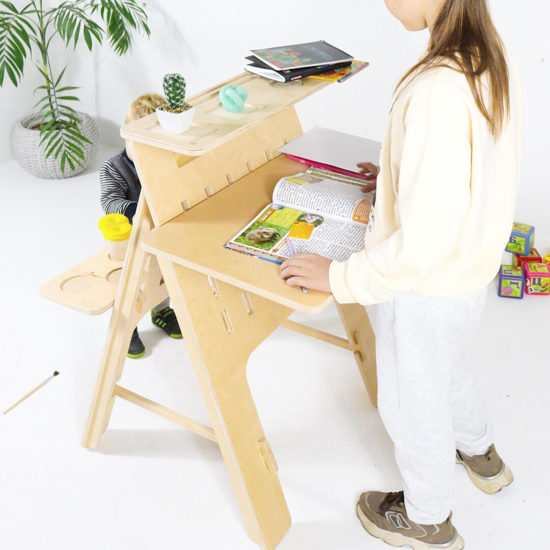 Folding Two-sided Table Custom Plywood Easel Desk Versatile Christmas ...