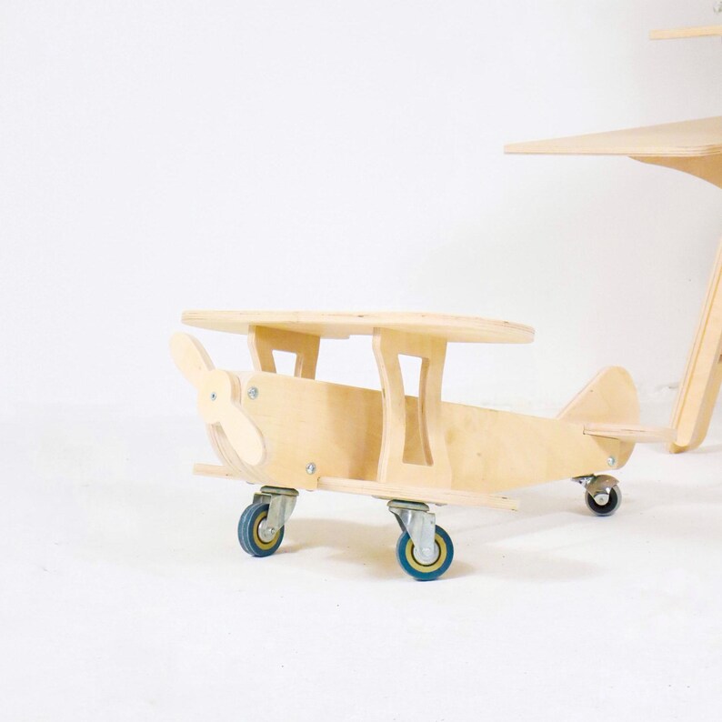Children's Airplane for Games Toddler Wooden Custom Gift for Boys Ride ...