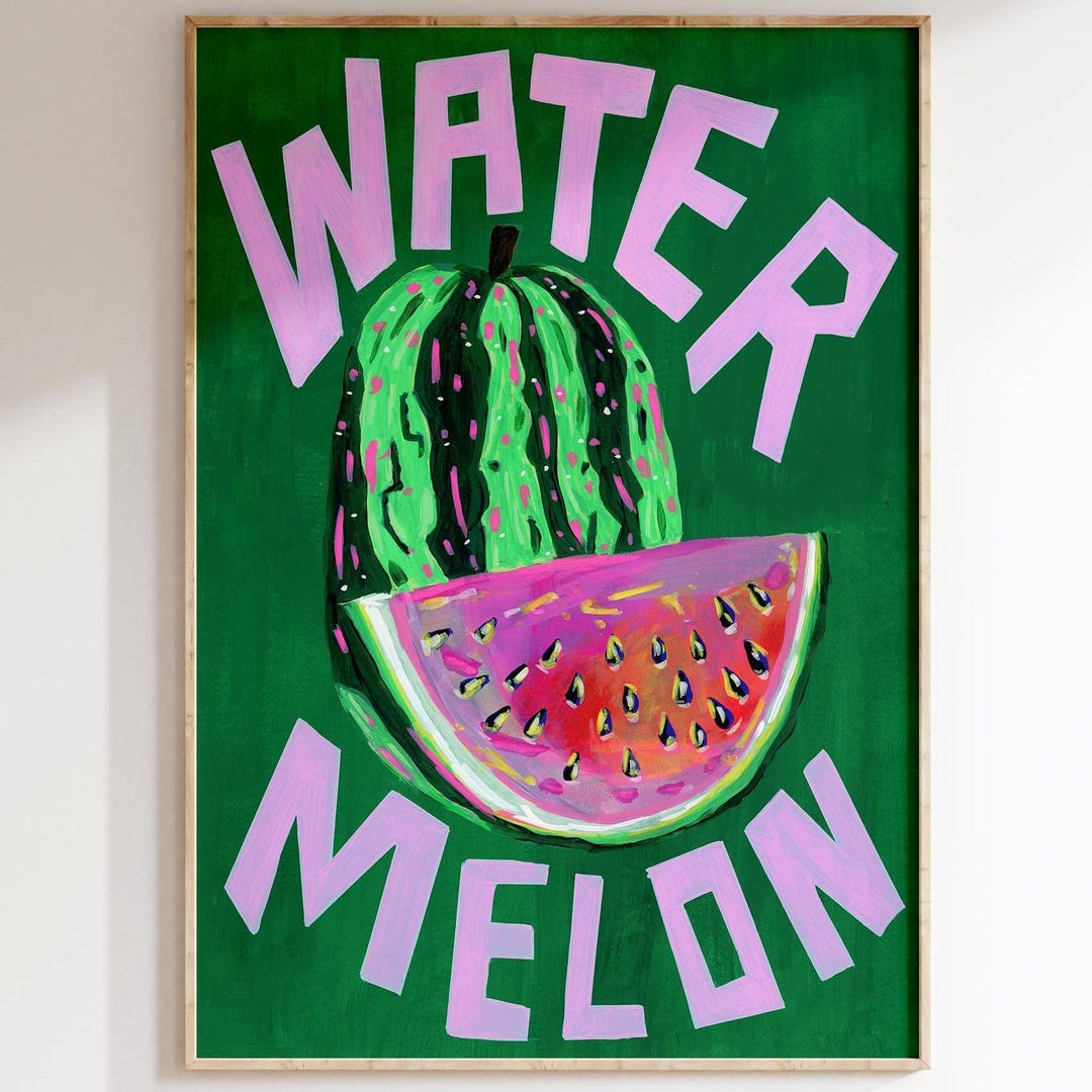 Matisse Style Watermelon Poster & Dopamine Print for Trendy Wall Art ...