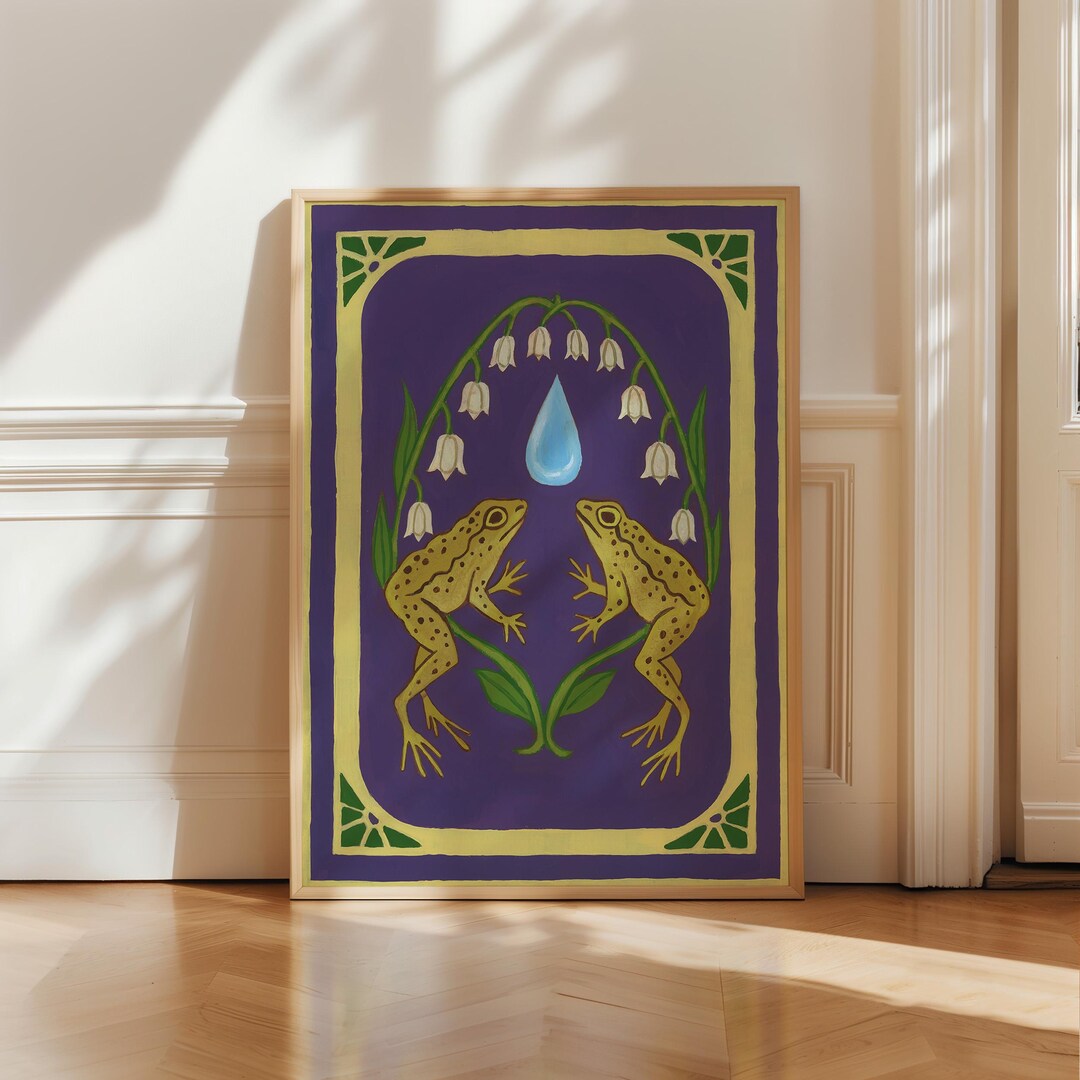 Cottagecore Decor Art Nouveau Print Funky Wall Art Botanical Wall Art ...