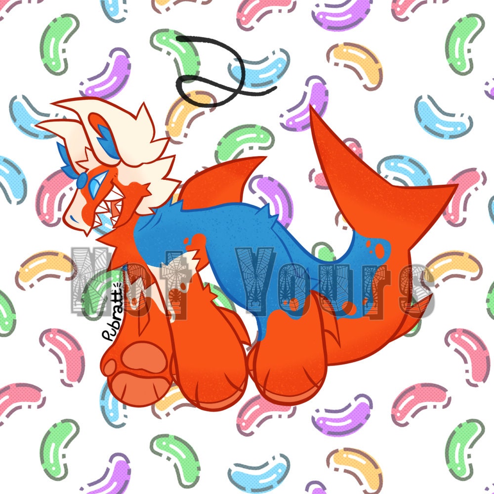 Koi Fish Inspired Feral Shark Dog Furry Adoptables - Etsy