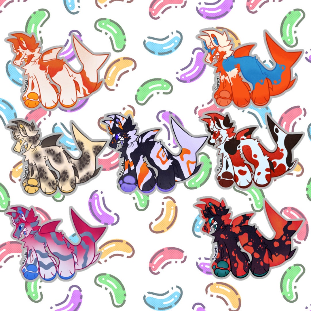 Koi Fish Inspired Feral Shark Dog Furry Adoptables - Etsy