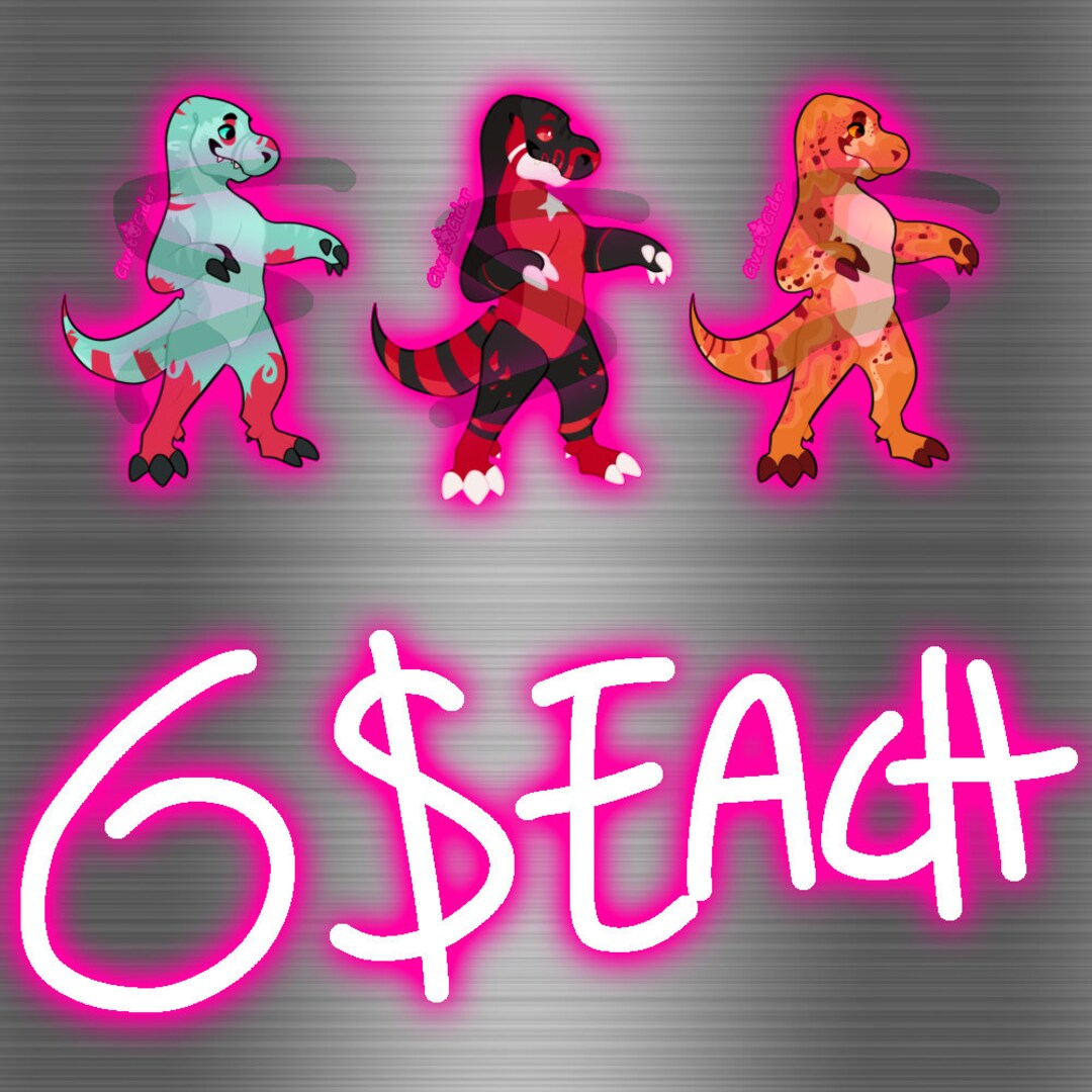 T-rex Furry Adoptables - Etsy