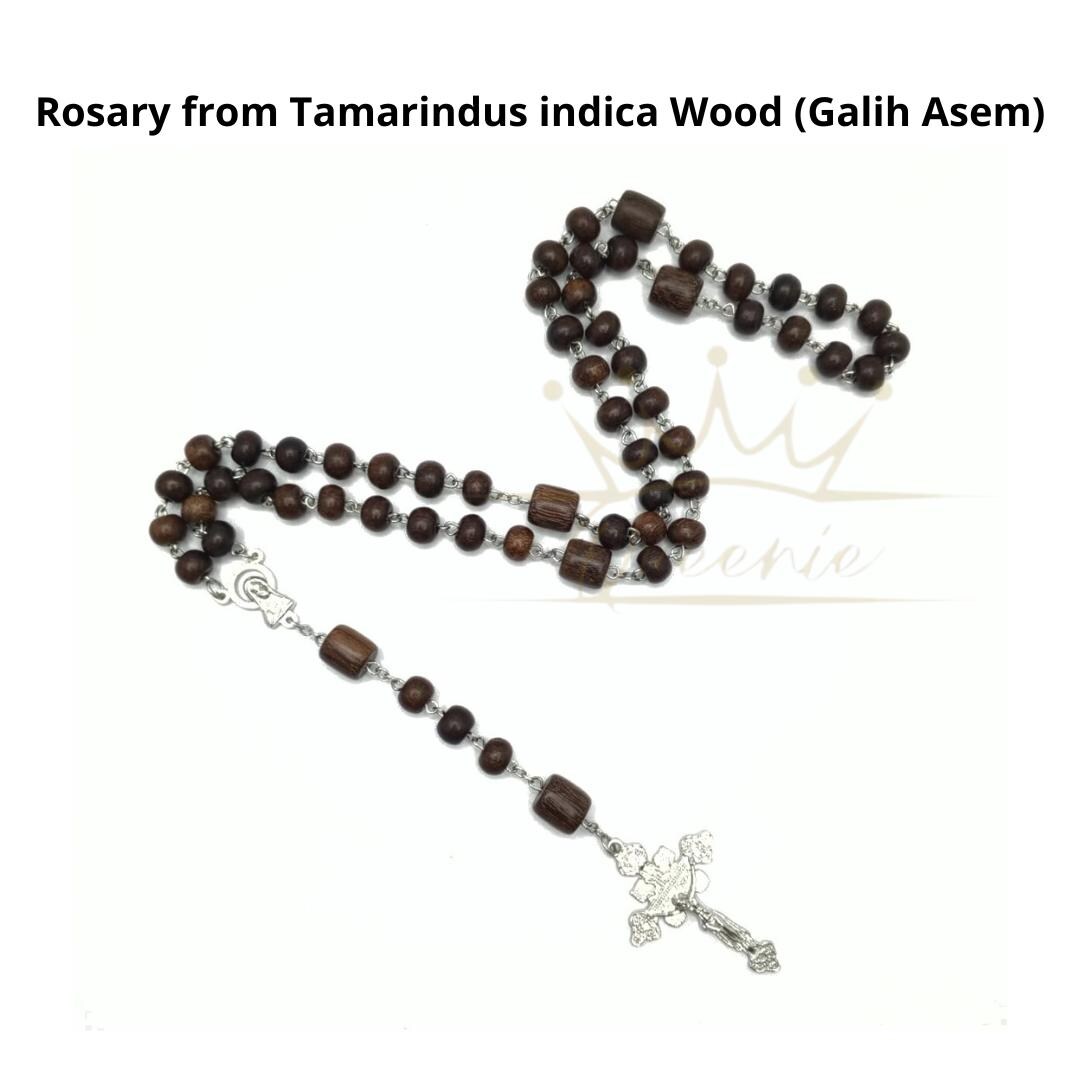 Handmade Holy Mary Rosary From Tamarindus Indica Wood I Catholic Rosary ...