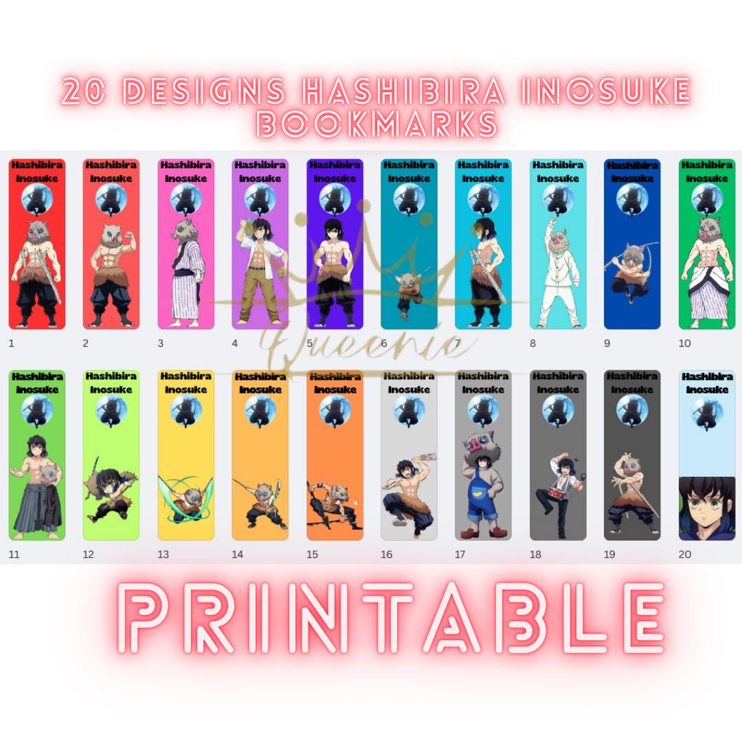Printable Hashibira Inosuke Demon Slayer Bookmark I Digital Hashibira ...