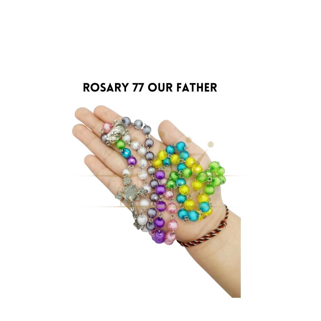 Rosary 77 Our Father I Our Father Rosary 77 Times Rosary Necklace I ...