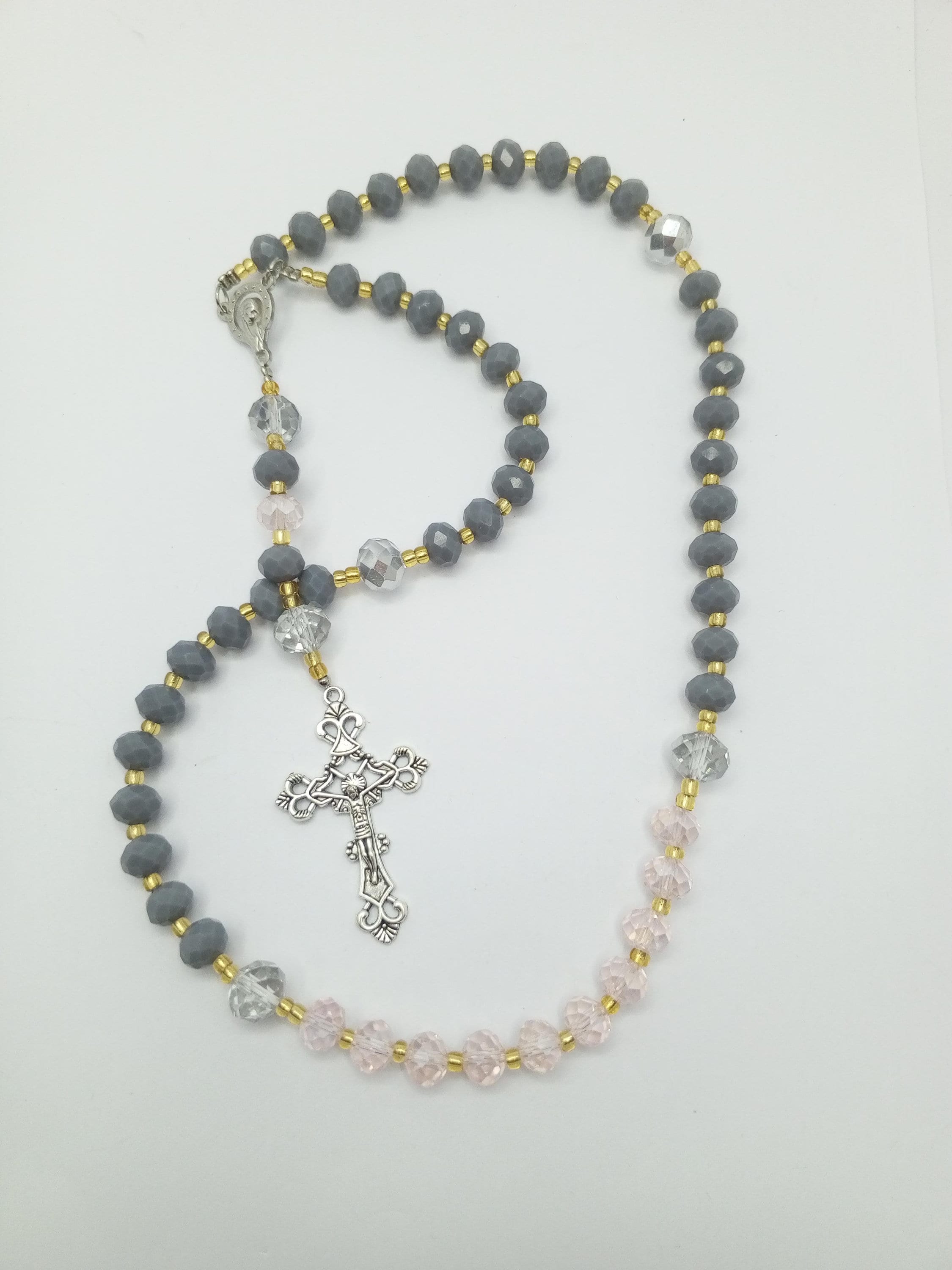 Ready Handmade Roman Rosary Made of Chrystal Ceko or Ceko Beads ...