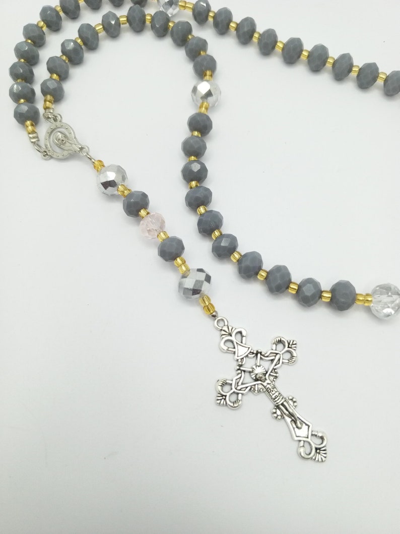 Ready Handmade Roman Rosary Made of Chrystal Ceko or Ceko Beads ...