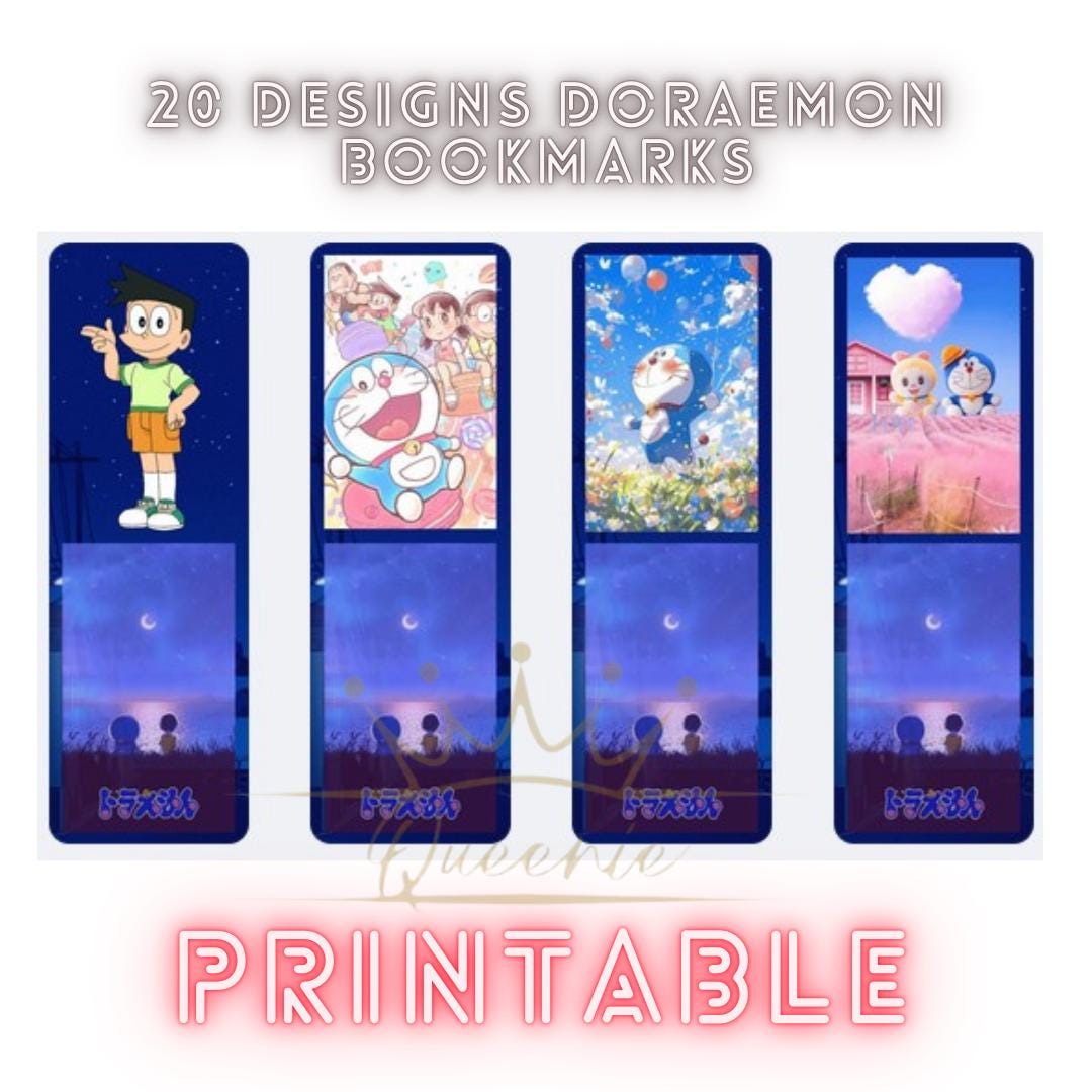 Printable Doraemon Series Bookmarks I 20 Designs Doraemonドラえもん ...