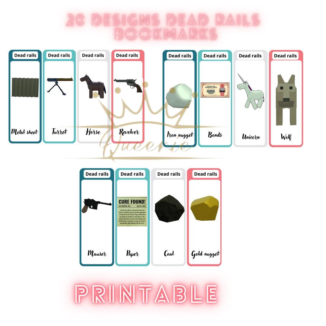 Rieles muertos imprimibles | Rieles muertos descargables | Rieles ...