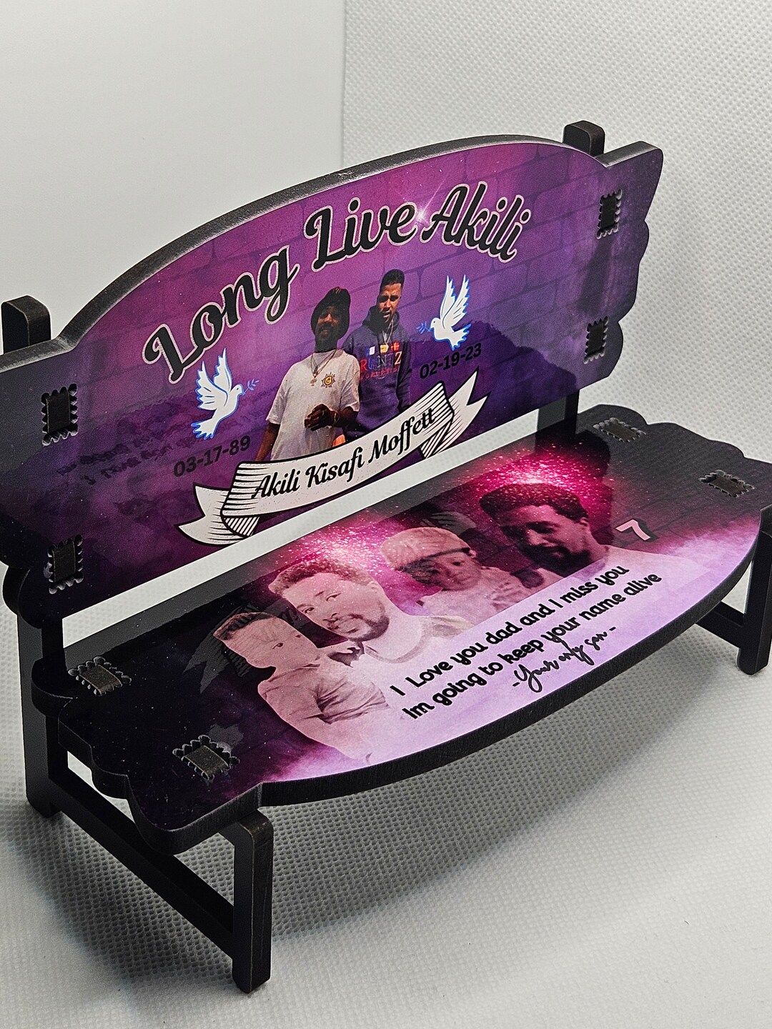 Memorial Bench Mini Small Sublimation - Etsy