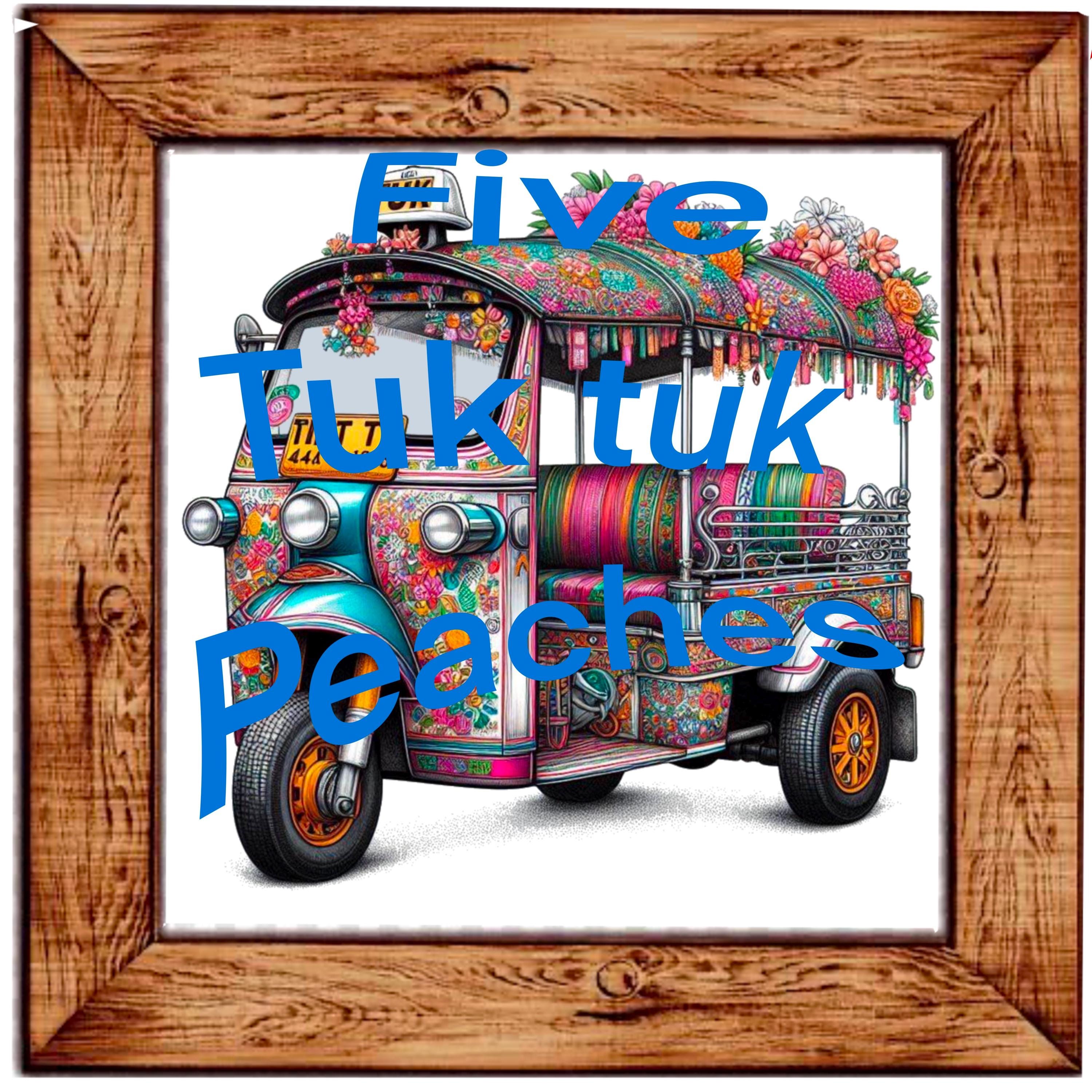 Tuk Tuk Png, Three-wheeled Png, Colorful Flowers, Thailand, Fun, Take a ...