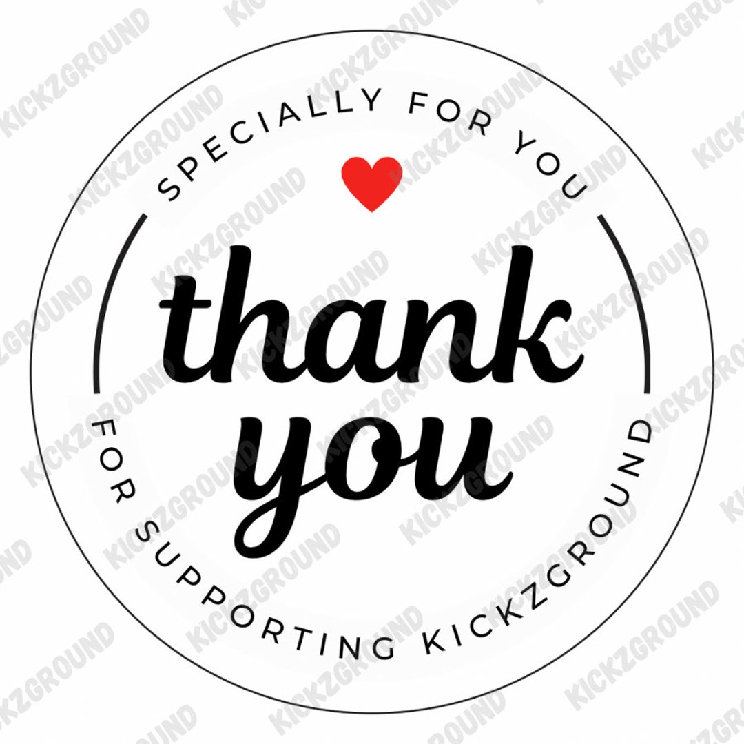 Thank You Digital Sticker - Etsy