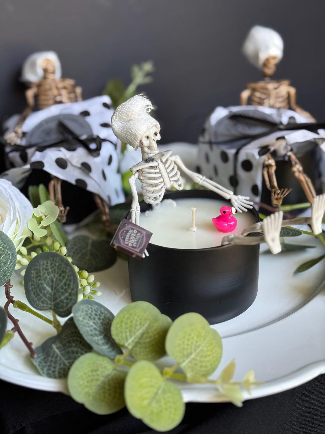 Soaking My Skeleton Bones | Skeleton Candle Bath | Halloween Decor ...