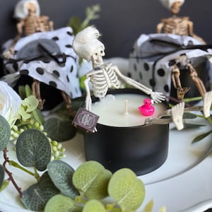 Skeleton Bath Soy Candle: Spooky Halloween Bathroom Decor - Etsy