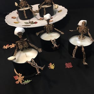 Skeleton Bath Soy Candle: Spooky Halloween Bathroom Decor - Etsy
