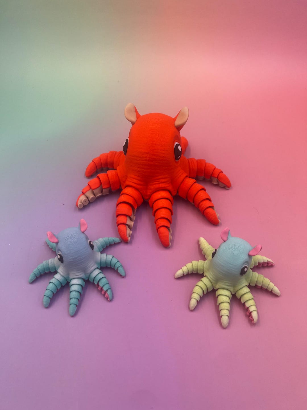 3D Printed Articulated Flapjack Octopus: Sensory Fidget Toy (17cm) - Etsy