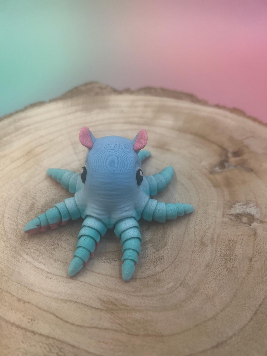 3D Printed Articulated Captain Flapjack Octopus 9cm Animal Fidget ...
