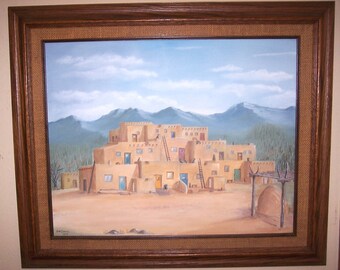 Pueblo Painting | Etsy