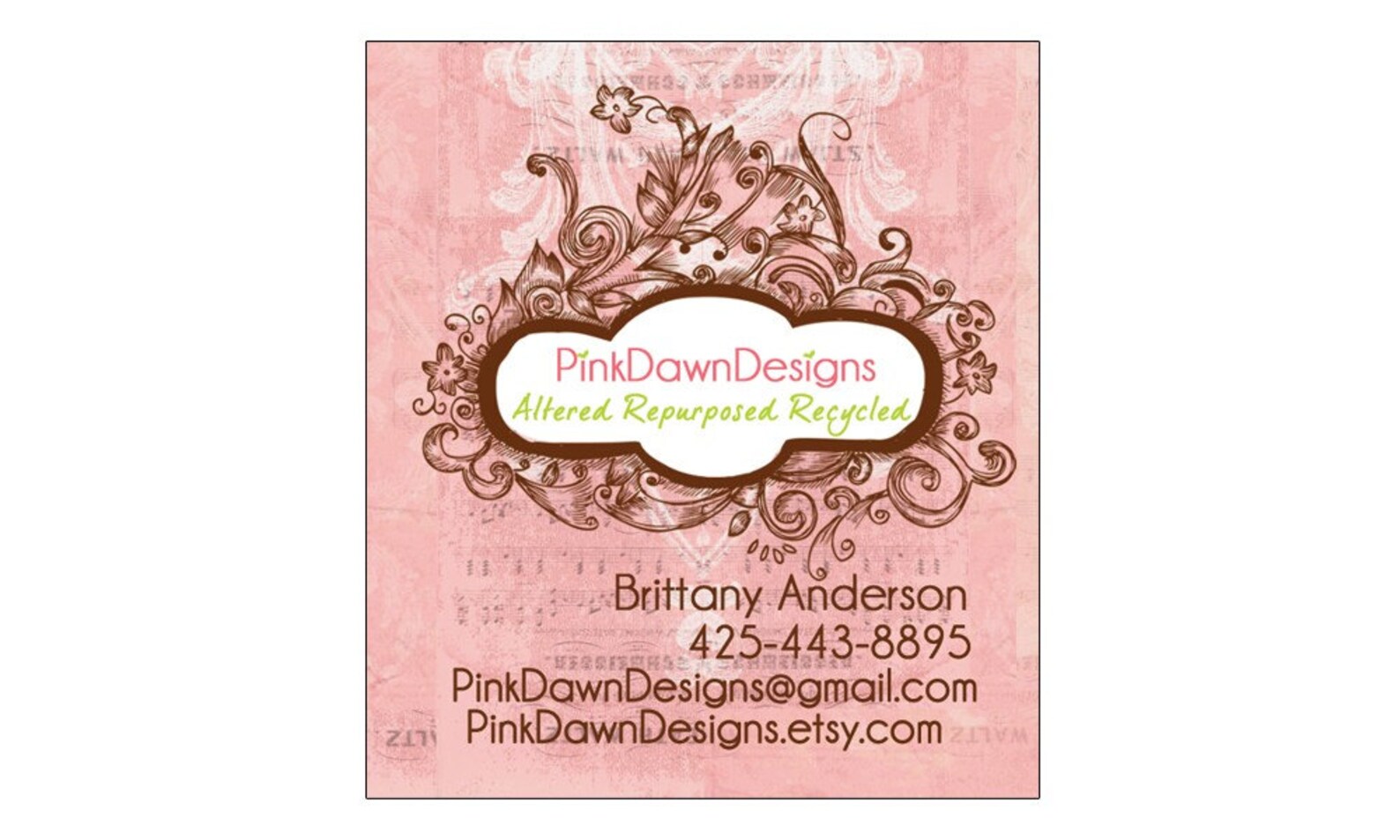 Business Card or Hang Tag Graphic Design Plus a Round of - Etsy