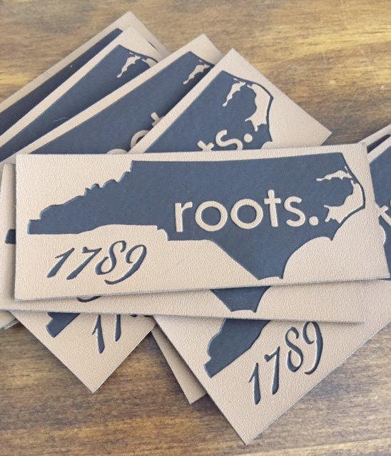 Custom Leather Label or Patch Design - in Vector Format - Plus a Round ...