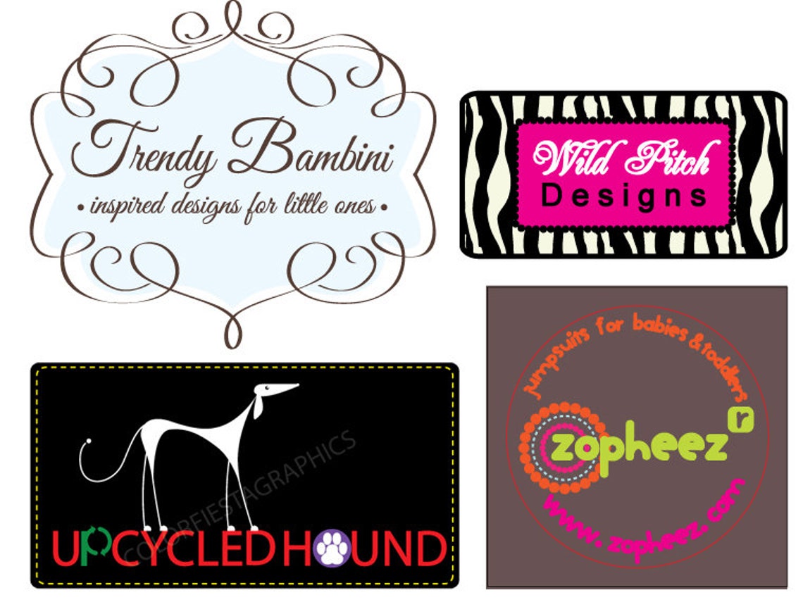 Custom Budget Logo and Clothing Label Design One Round of - Etsy