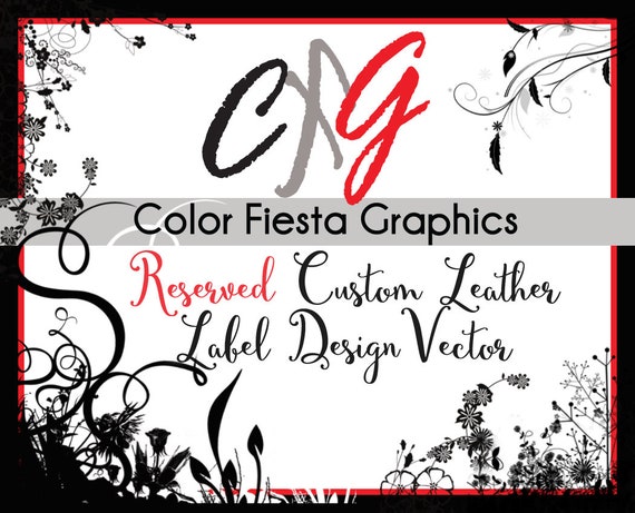 Custom Leather Label or Patch Design in Vector Format Plus - Etsy
