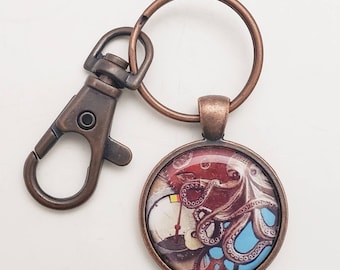 Octopus Key Ring - Etsy