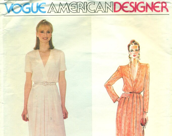 Vogue 2522 JOHN ANTHONY American Designer Front Lapped Blouson Bodice ...