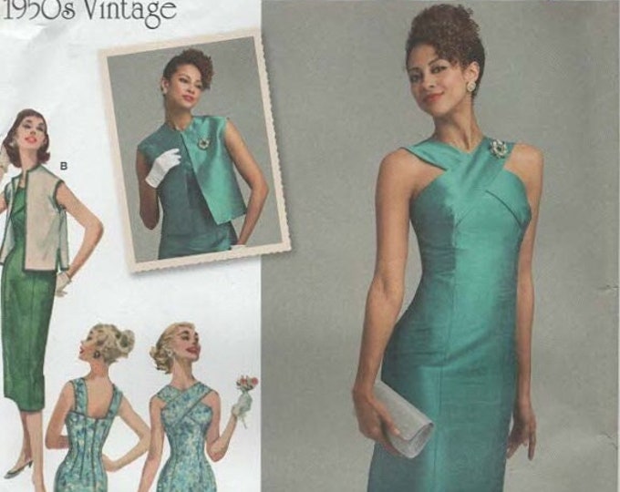 Simplicity 8448 Sheath With Cross Shoulder Straps RETRO REISSUE 1950s ...