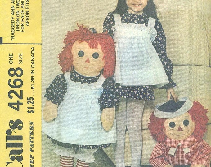 Mccall's 4268 - LIFE SIZE 36 Inch Raggedy Ann and Andy Doll Pattern - Etsy