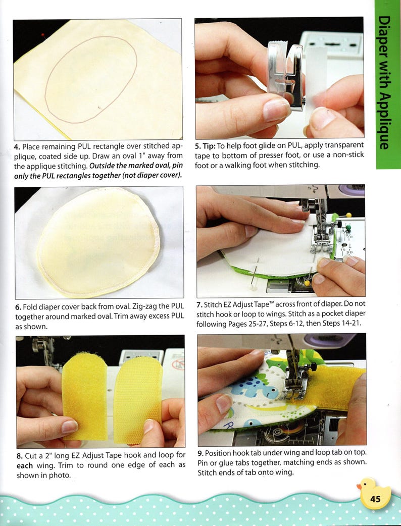 Cloth Diapers Made Easy Sewing Pattern Instruction Book ©2011 BABYVILLE ...