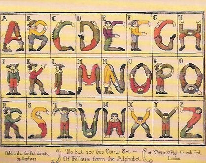 Intrepretation Of Olde English Posture Alphabet Comical Hotch Potch
