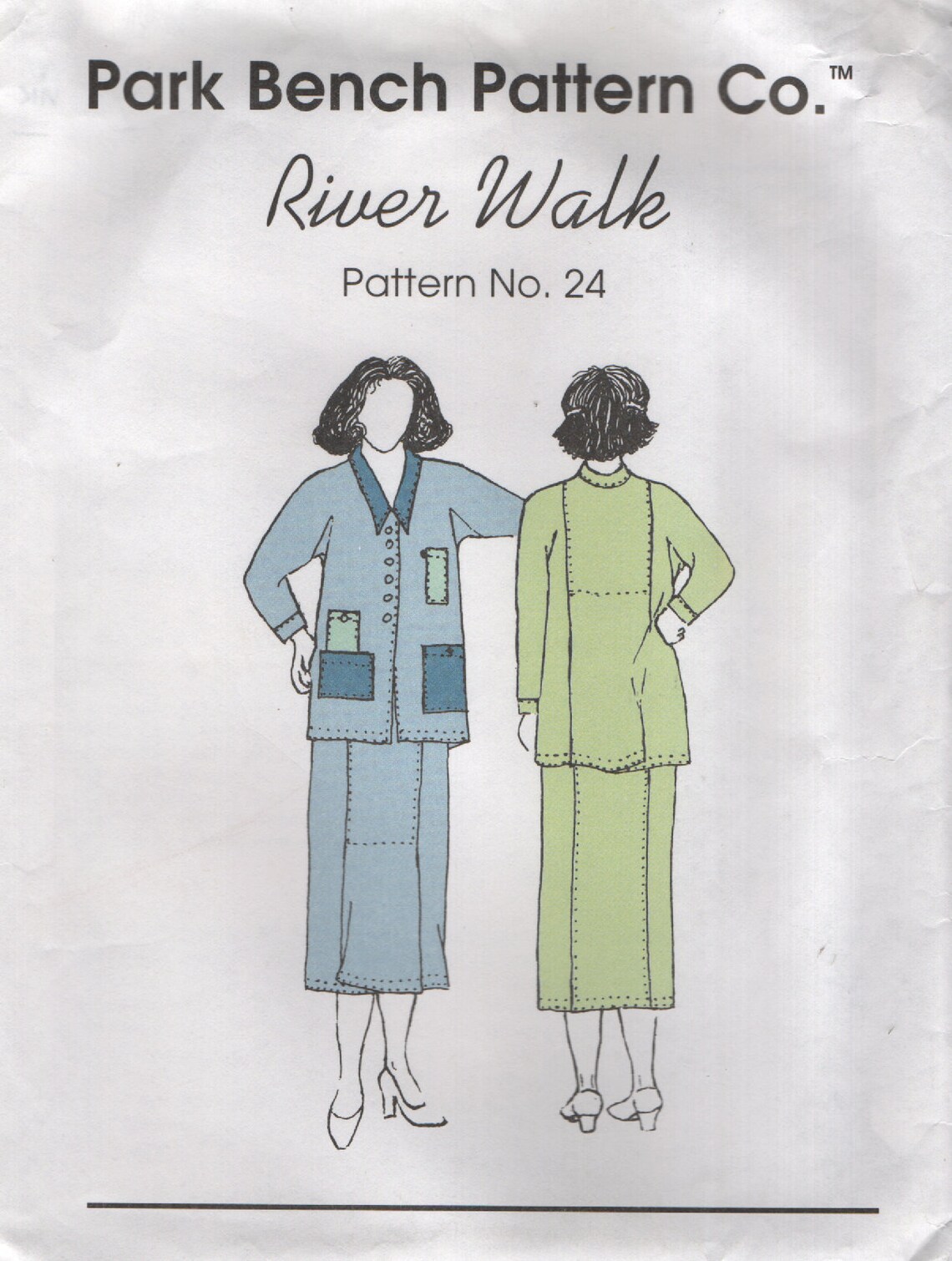 Park Bench Pattern 24 RIVER WALK Shirt & Skirt - Etsy