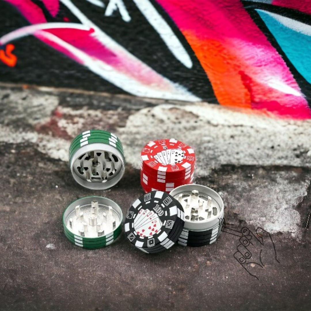 Metal Herb Grinder Poker Chips Inspired, Adventureous Grinder,funny ...