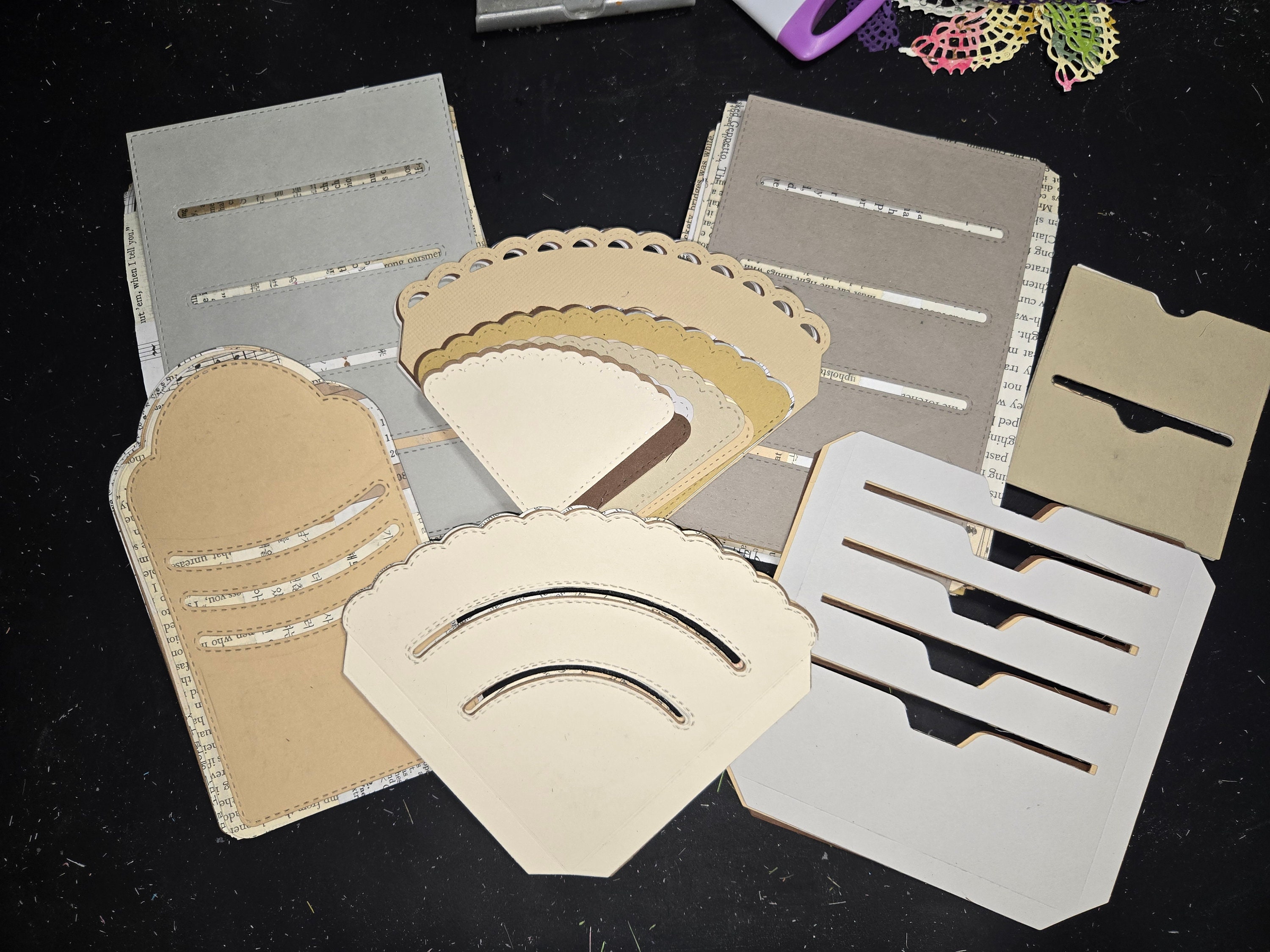 Slotted / Stacked Pockets - 5 Each Design - Etsy