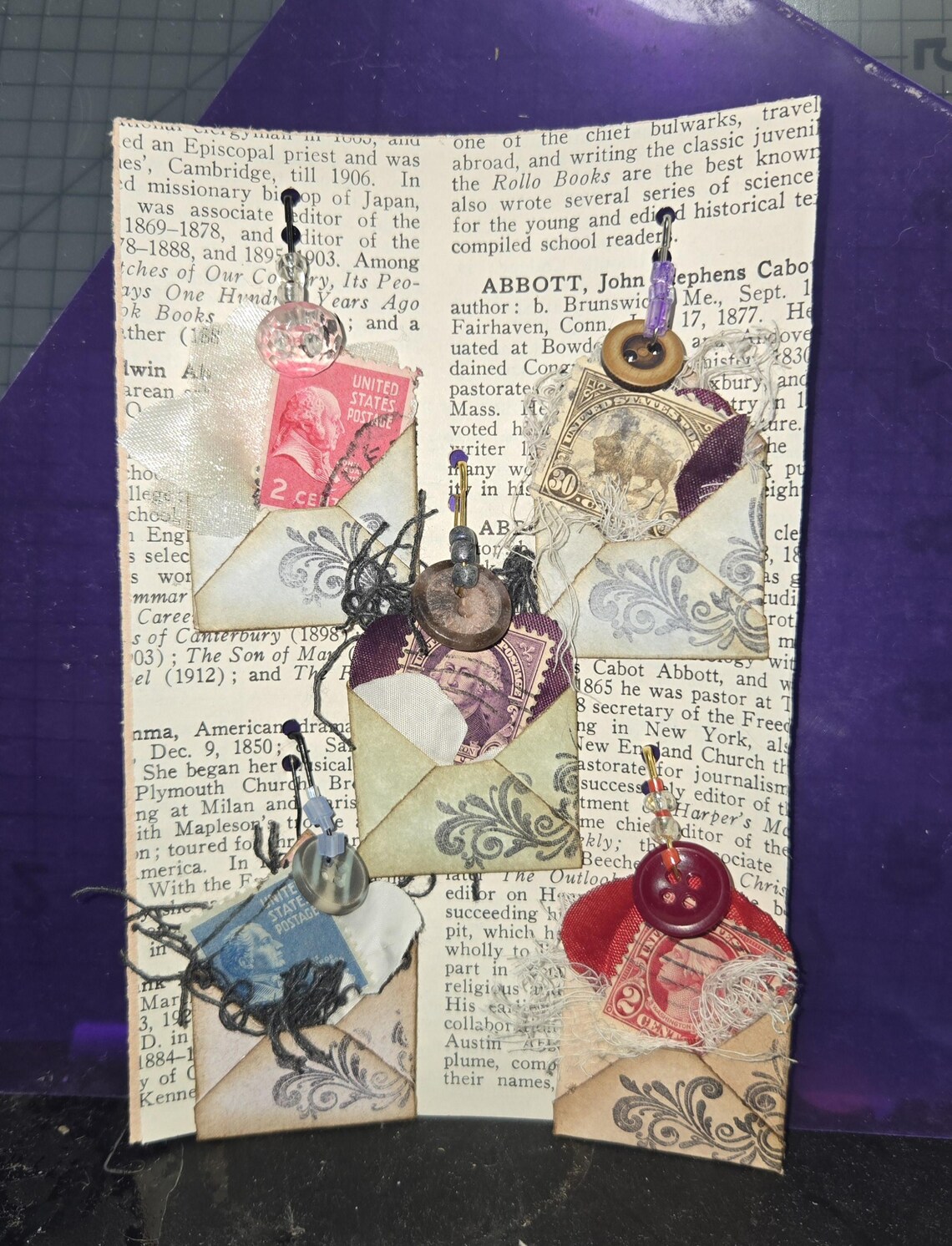 Miniature Stuffed Envelope Dangles - Etsy