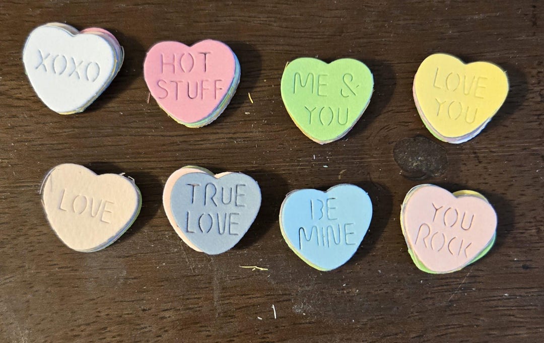 Love Notes / Candy Hearts | 8 Designs - Etsy