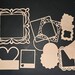 Scrapbooking Paper Frames - 3 Each Design - Etsy