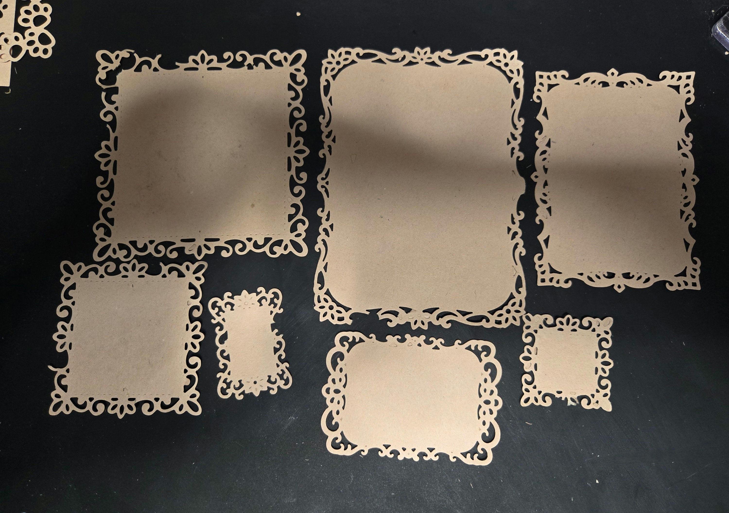 Scrapbooking Paper Frames - 3 Each Design - Etsy