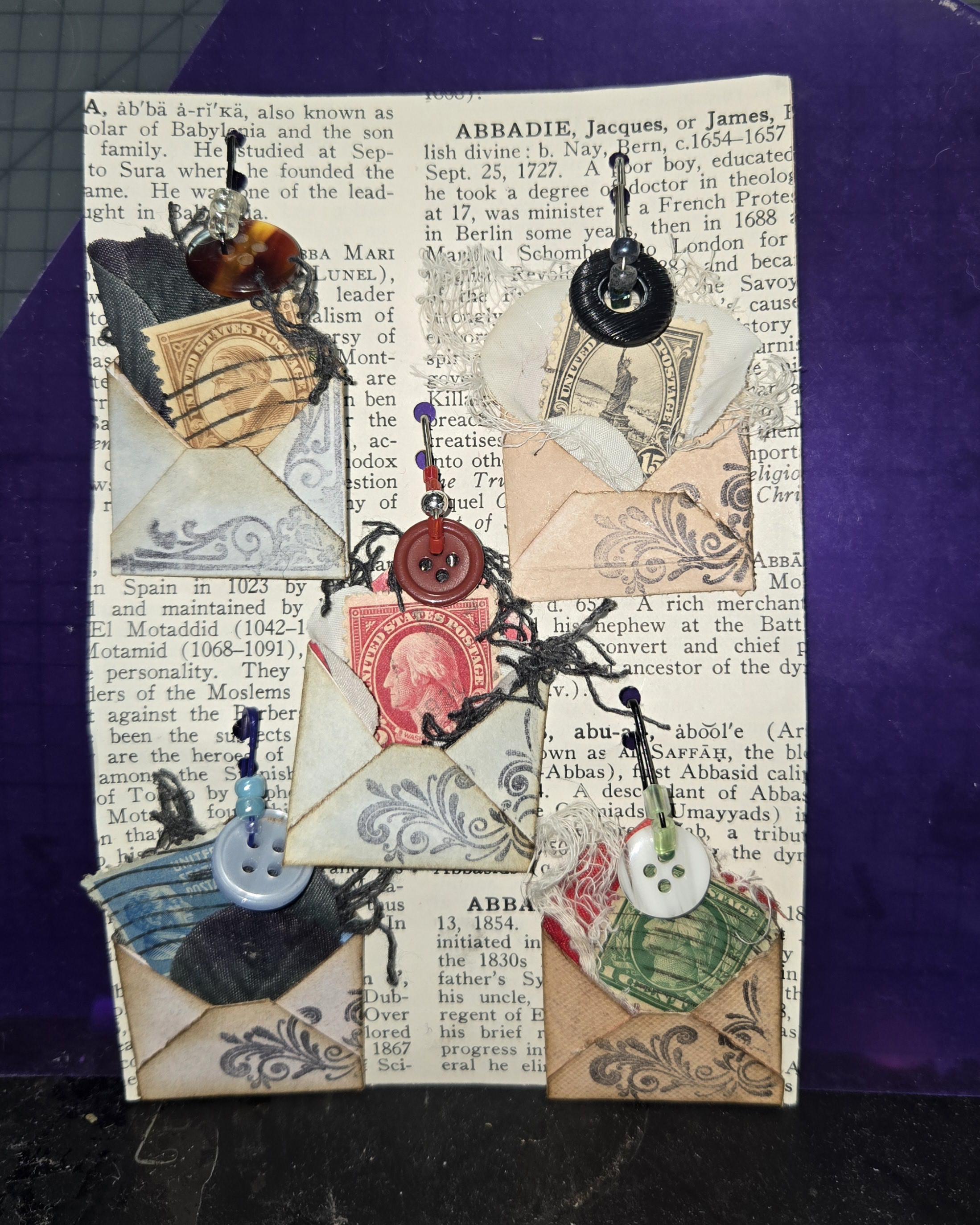 Miniature Stuffed Envelope Dangles - Etsy